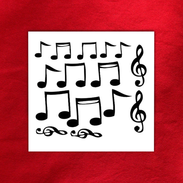 Décalcomanie Note de musique Modèle 3 pour décoration de guitare ou d ...