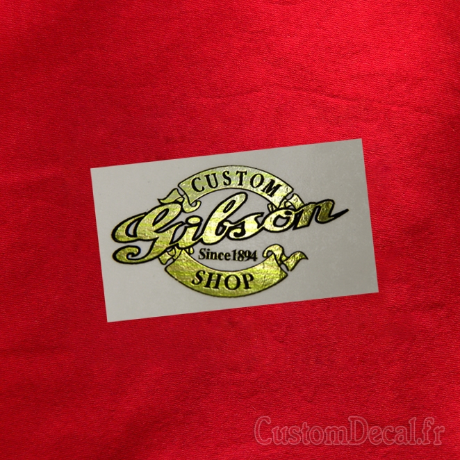 Décalcomanie Modèle Gibson personnalisable